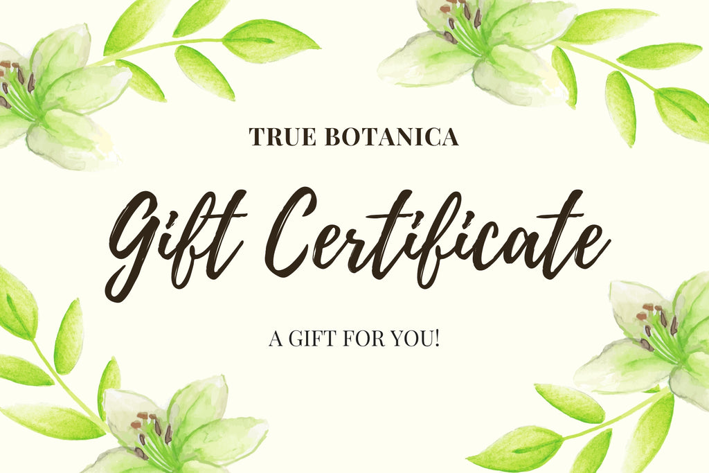 True Botanica Gift Card – True Botanica Nutritional Supplements